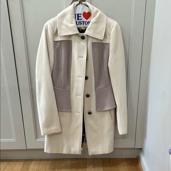 elevenses | Jackets & Coats | Elevenses Cream And Gray Pea Coat Modern ...